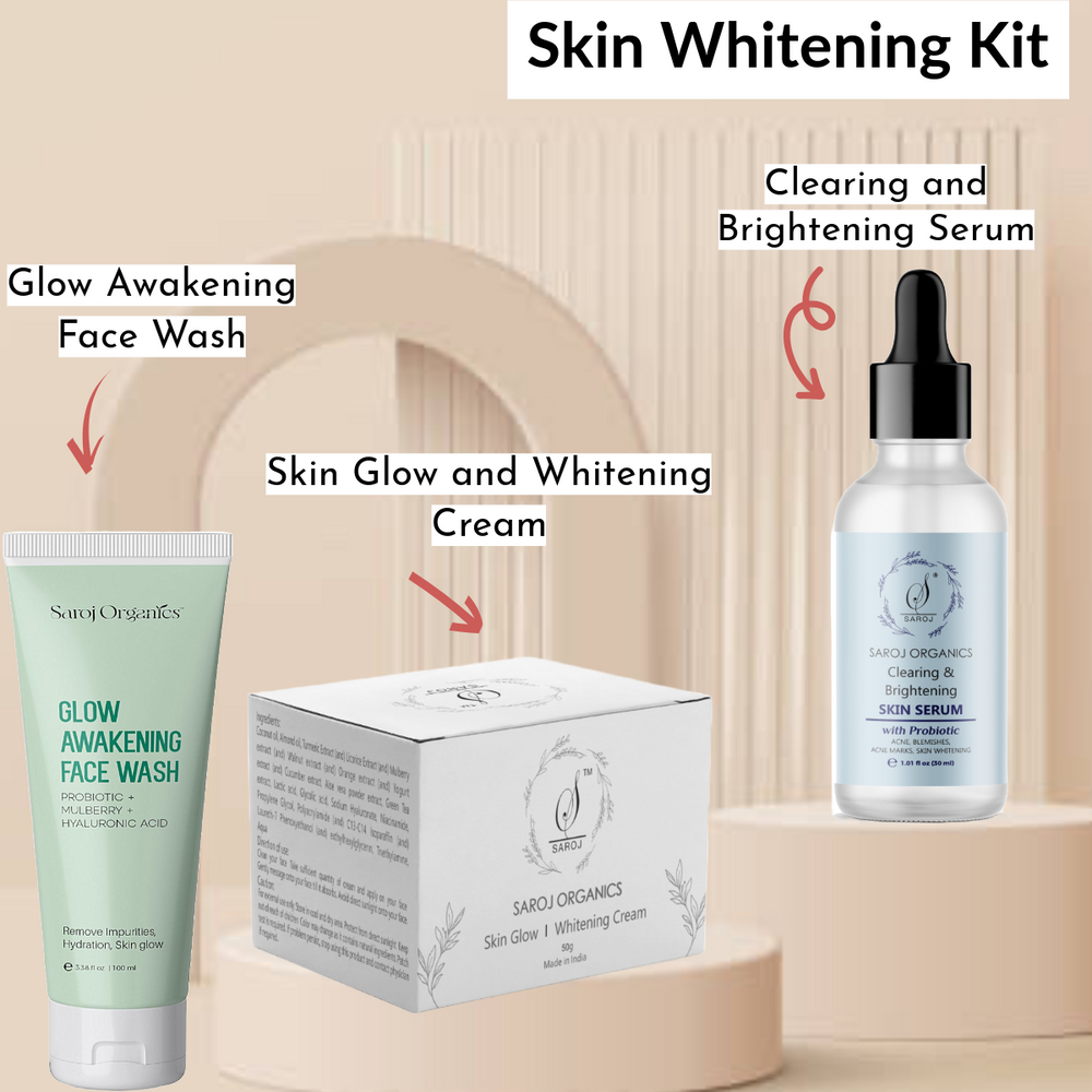 Skin Whitening KIT for skin glow, whitening, pigmentation, tanning and